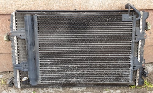 VW POLO 9N OKULAR 1.2B CHŁODNICA KLIMATYZACJI WENTYLATORY 6Q0820411H ...